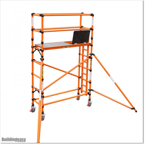 This is 2.4M high mobile fibreglass scaffolding is for industrial use.