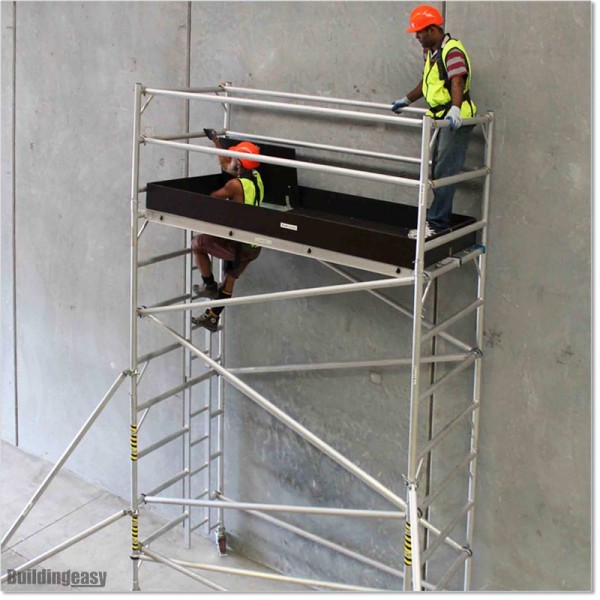 Aluminium Movable Scaffolding 3.4M Height with Larger Working Area.