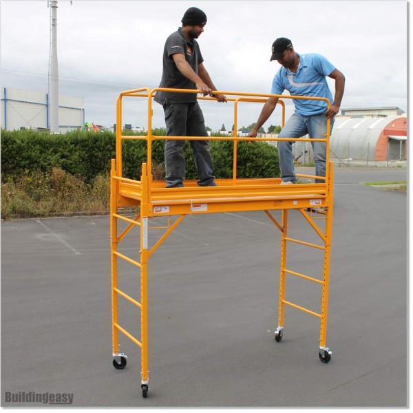 3M Mobile Steel Scaffoldings with Safety Rail in Auckland.