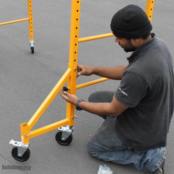 3.6M Scaffolding Tower With Overal Height of 4.6M. Very easy to store.