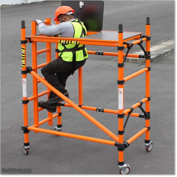 3M Fibreglass Scaffolding with inbuilt Ladder in New Zealand.