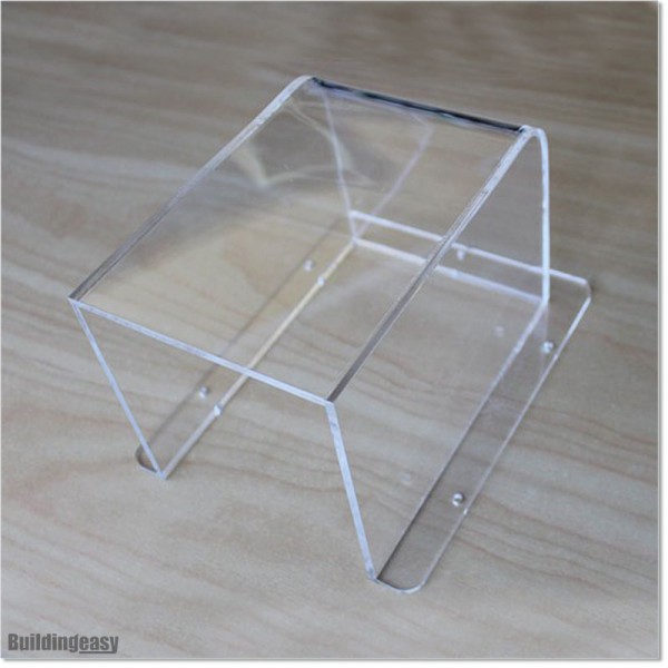 Keypad weather guard made out of transperent plastic.