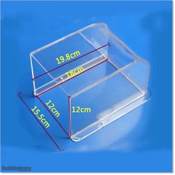 Keypad weather guard made out of transperent plastic.