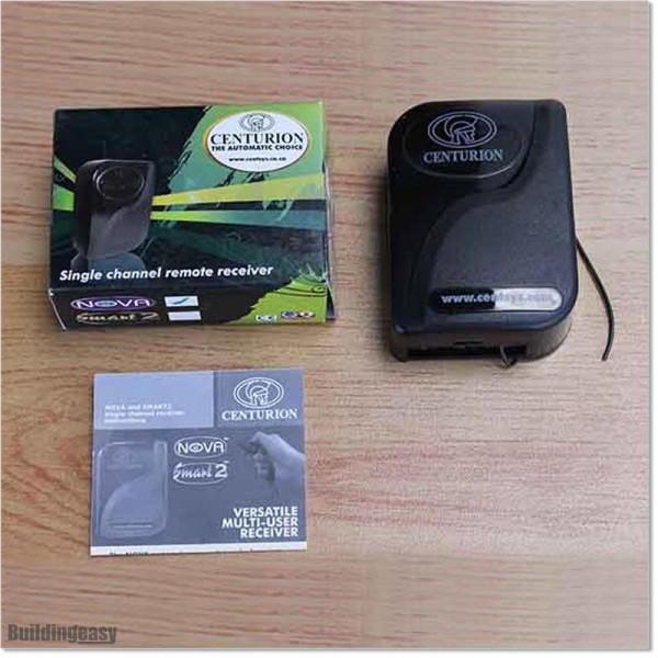 This wireless receiver can be used with Centurion remote controls.