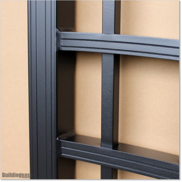 2.7M Wide Aluminium Double Swing Gate Curved Top 1.7M High in Auckland.