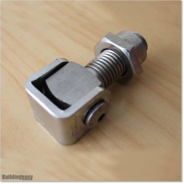 This hinge is made out of 304 Stainless Steel.