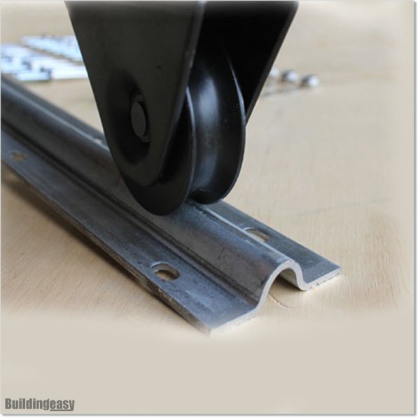 Black Colour Sliding Gate Wheel With Bearings in U Groove.