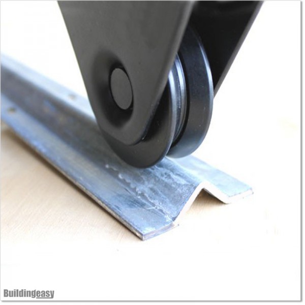 V Shape 3M Long Steel Galvanized Sliding Tracks With Concrete Nails.