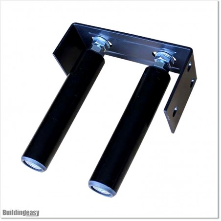 Two Roller Guide With Steel Bracket and Two 250mm Large Rollers.
