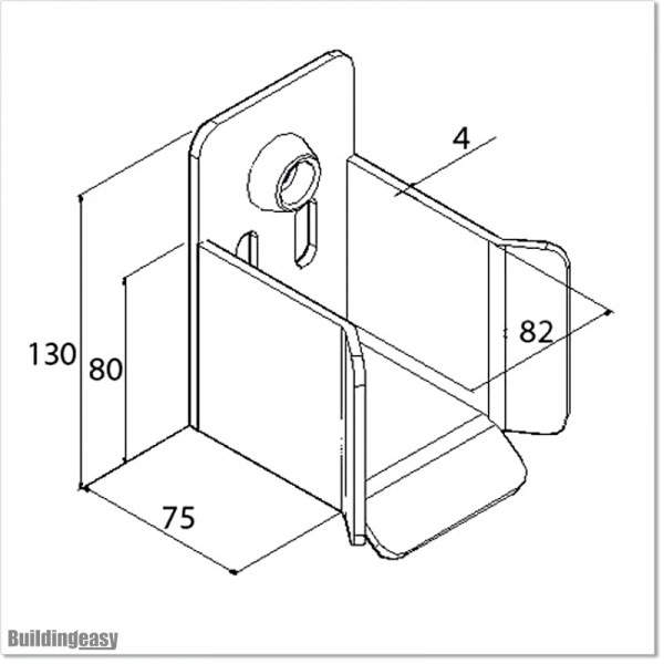 Pre Holed Sliding Gate Stopper For Sliding Cantilevered Gates.