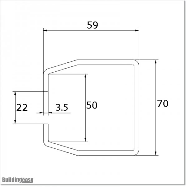 Extra Half Length Light Duty Roller Carriage 3M Long For Cantilevered Gates