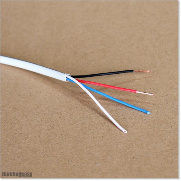 4 x 0.44mm², V75 PVC insulated Security and Access Control Cable in Meters