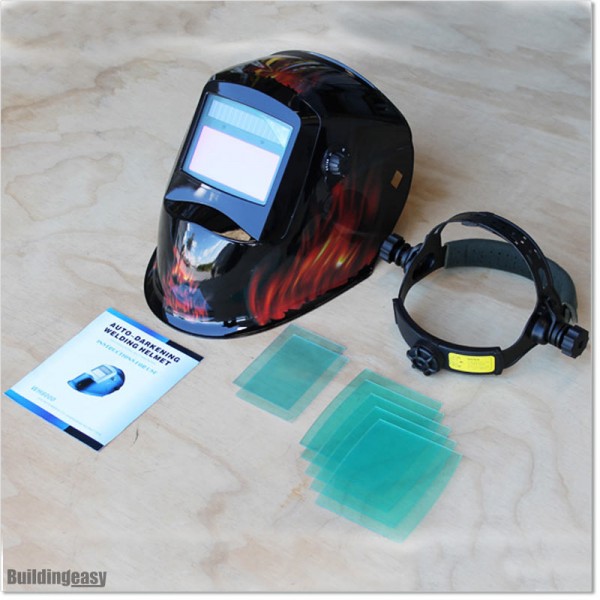 Auto Dark Welding and Grinding Helmet With Larger Viewing Area and ...