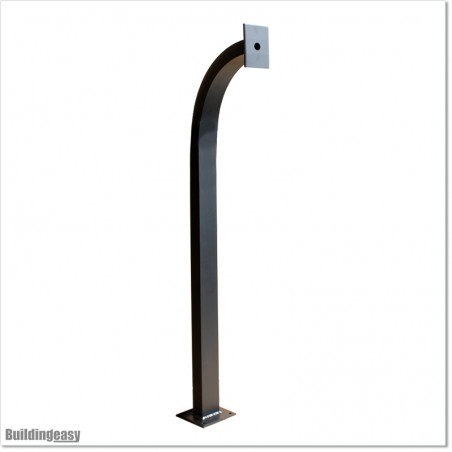 Goose neck aluminium post to mount Intercoms.