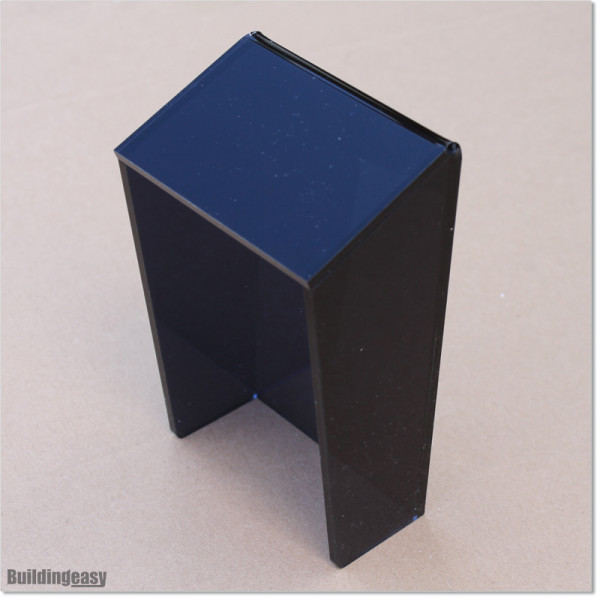 Keypad weather guard made out of transperent plastic.