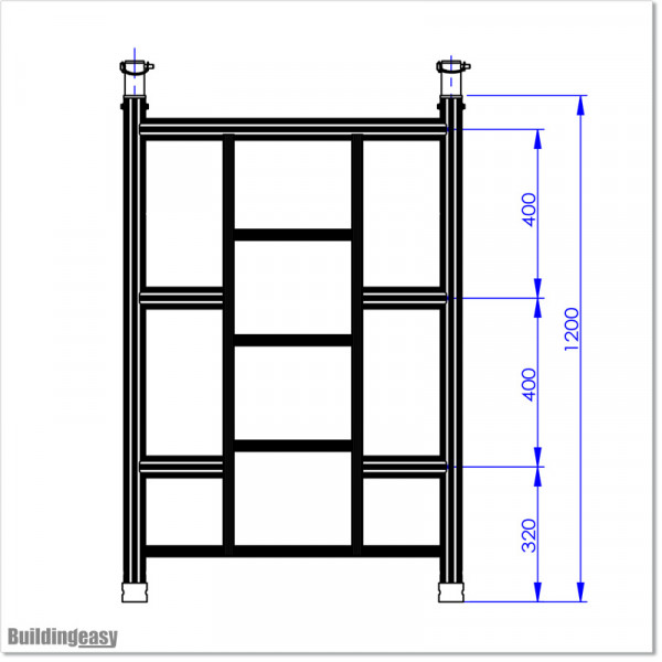 3 Rung Frame set for ISA344N scaffolding.