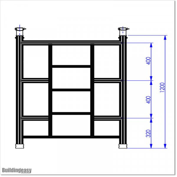 3 Rung Frame set for ISA34LN scaffolding