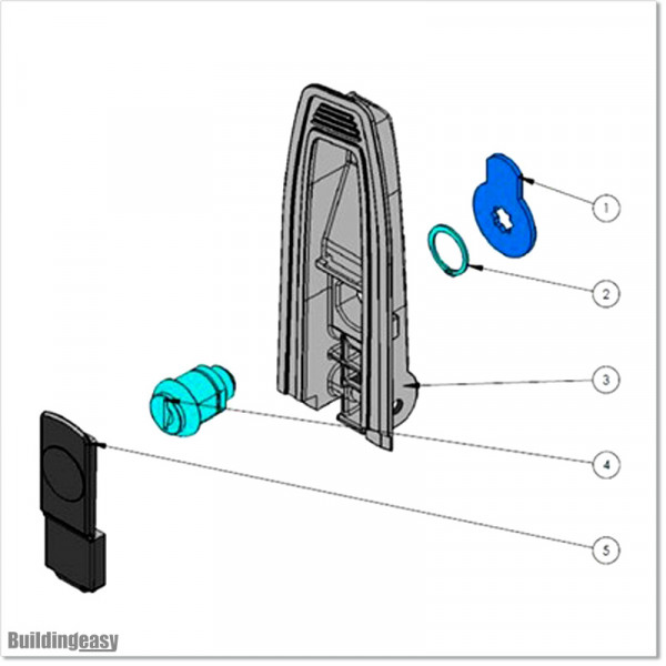 Centurion D10 Lock Cover with two Keys