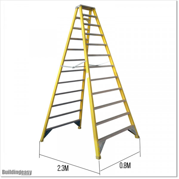 Fiberglass Trestle Ladder 3.5M For Industrial Use in Auckland