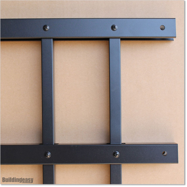 Angle Fence panel is 1.68M high (when not tilted) and 2.4M wide