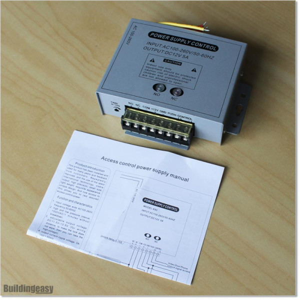 230V AC to 12V DC step down transformer with built in rectifier
