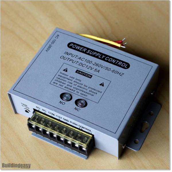 230V AC to 12V DC step down transformer with built in rectifier