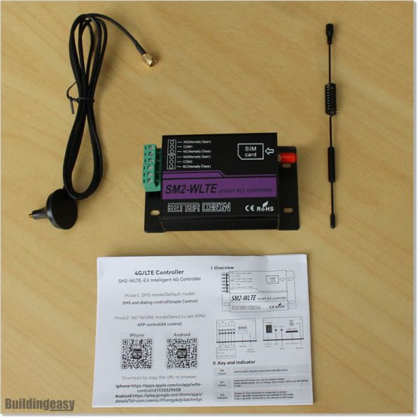4G Remote APP base GSM Controller Two Outputs