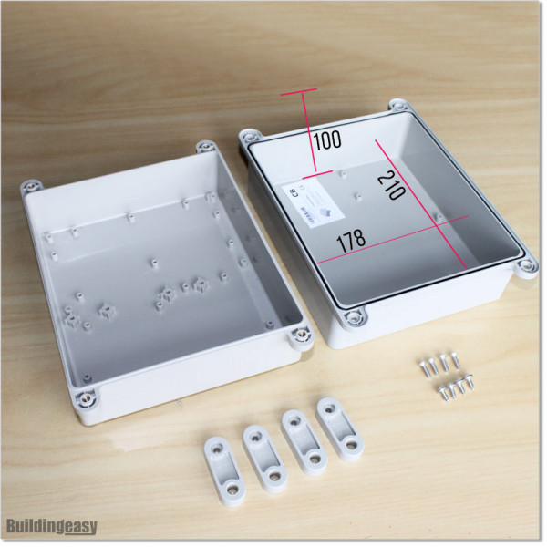 Enclosure Polymer with O-ring lid. IP66 Rating