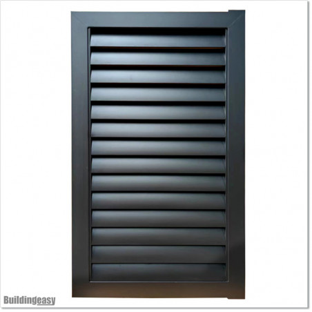 Aluminium Louver Pedestrian Gate 1M wide in Matte Black With Parts 1.8M ...