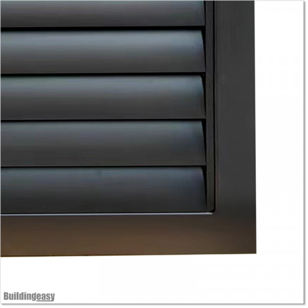 Aluminium Matte Black Colour Louver Gate 3.5M wide and 1.8M Height.