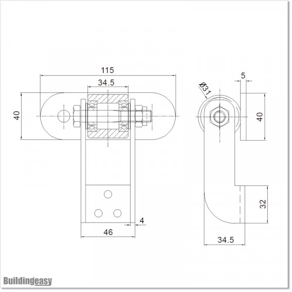 Turning Gate's Hinges bolted type. Use these with gate sections to join ...