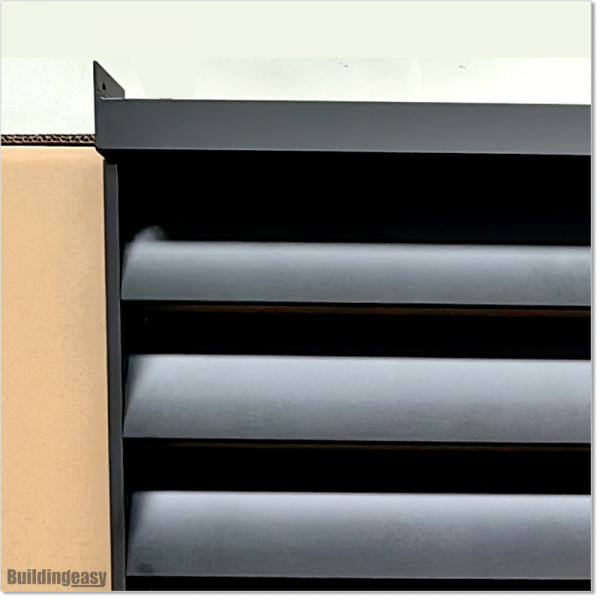 Aluminium Louver Fence Frame Look is 1.8M high and 1.8M wide. Colour is ...