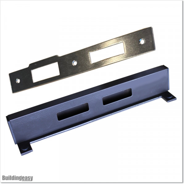 Aluminium Louver Pedestrian Gate 1M wide in Iron Sand With Parts 1.8M high