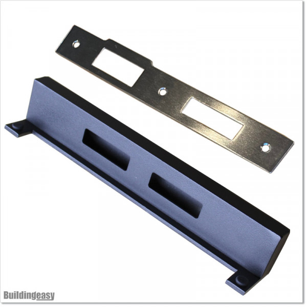 Aluminium Louver Pedestrian Gate 1M wide in Matte Black With Parts 1.8M ...