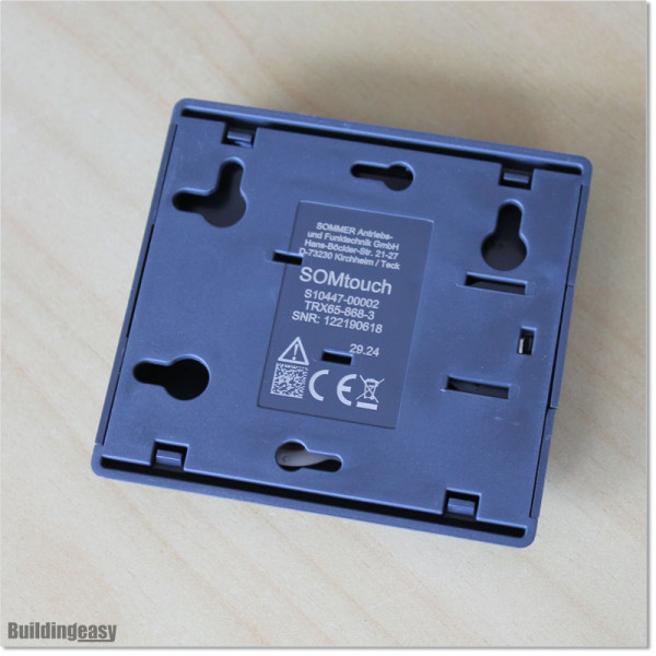 2-Command Radio Wall Button with garage door status query via small button