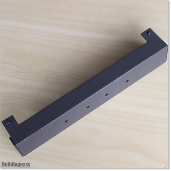 Aluminium Louver Pedestrian Gate 1M wide in Iron Sand With Parts 1.8M high