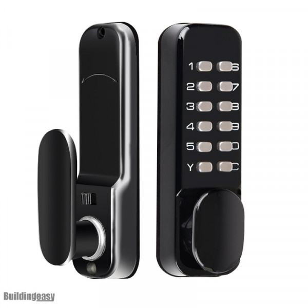 Aluminium Louver Pedestrian Gate 1M wide in Iron Sand With Parts 1.8M high