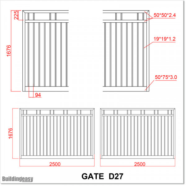 5 M wide Aluminium Swing Gate with the Best Quality and For Best Price
