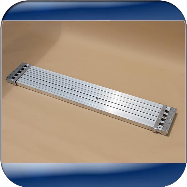 Adjustable Aluminium plank is 2.7M long and 230mm wide.